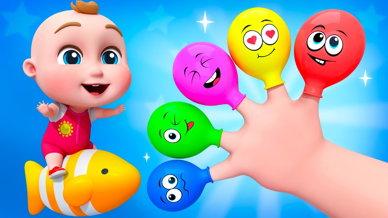 Finger Family Song | Balloon Finger Family | Sumo Bo Nursery Rhymes ...