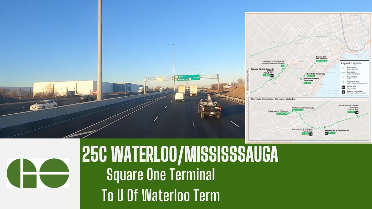 GO Transit 25C - Square One To U Of Waterloo/Hwy 401 HOV Completion ...