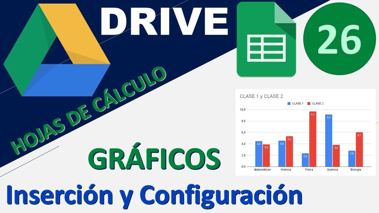 26 - DRIVE: "Hojas de Cálculo de Google" - Los Gráficos: "Inserción y ...