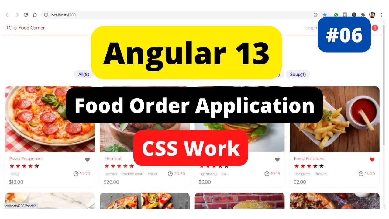 Angular 13 Food Order Application Online Food Order App In Angularangular Project With