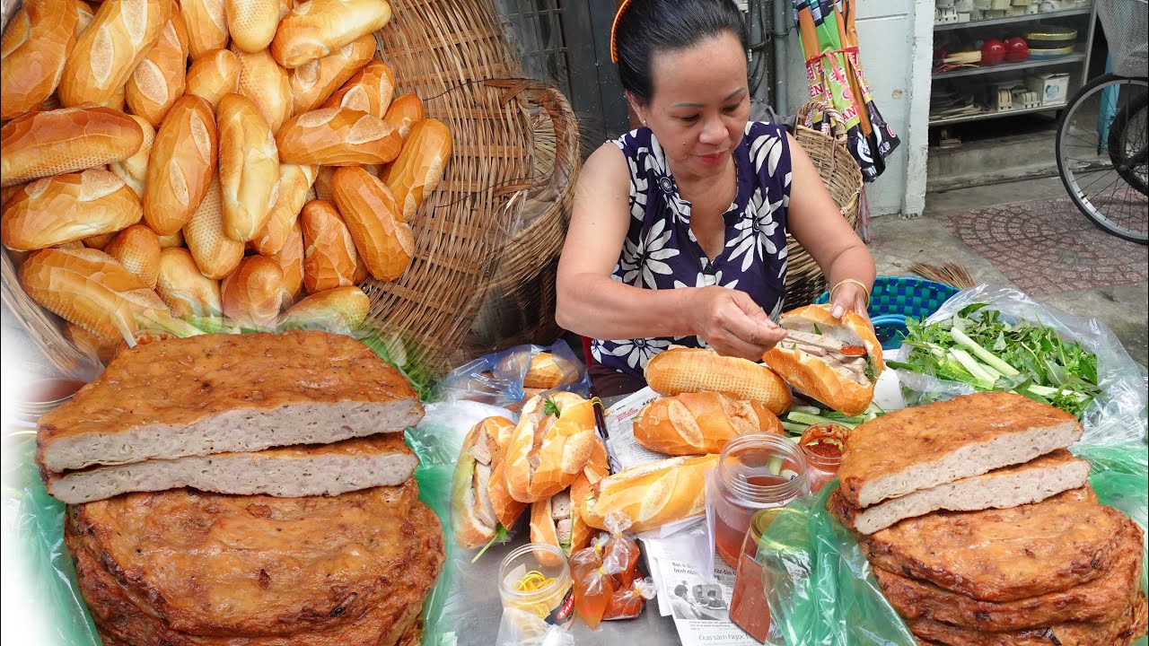 Meatloaf bread boss with 15 thousand VND in Saigon, Vietnam - YouTube