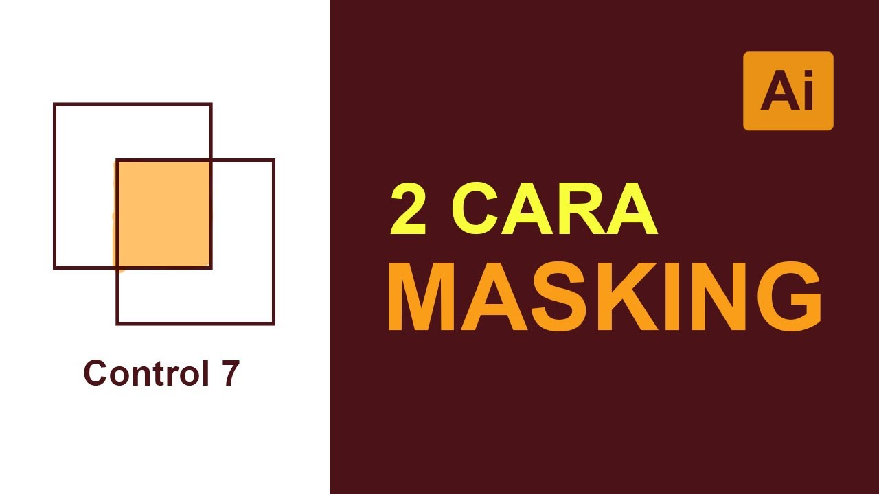 Cara Masking Gambar di Adobe Illustrator - YouTube