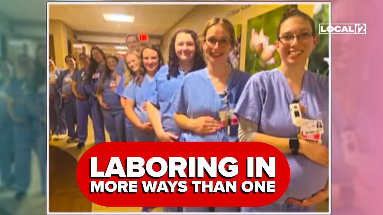 14 maternity nurses in 1 unit are all pregnant - YouTube