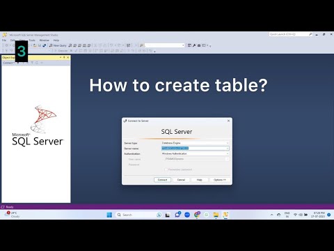How to Create Table in SQL Server by using graphical way | Part-3 - YouTube