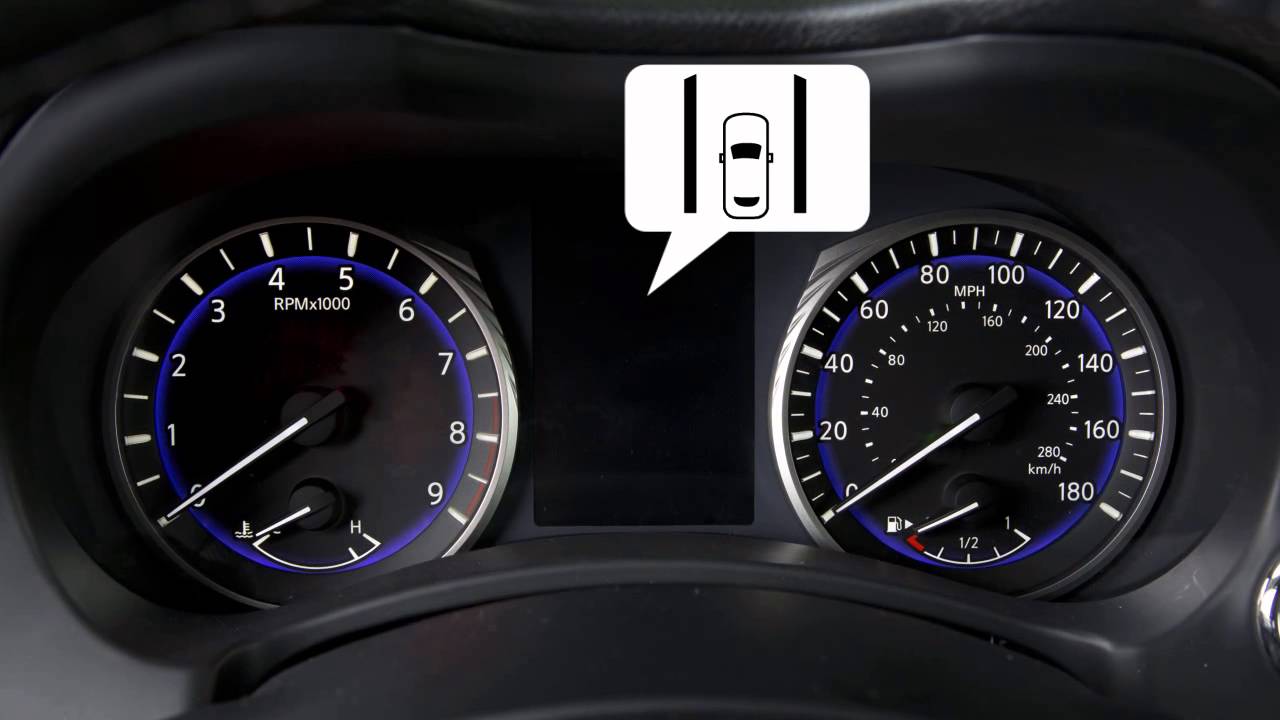 2015 Infiniti Q50 HEV - Lane Departure Warning (LDW) and Lane Departure ...