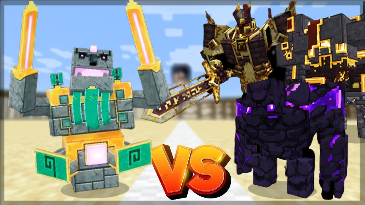 Minecraft: TEMPEST GOLEM VS CATACLYSM ! - 1 VS TODOS #3 | BATALHA DE MOBS - YouTube