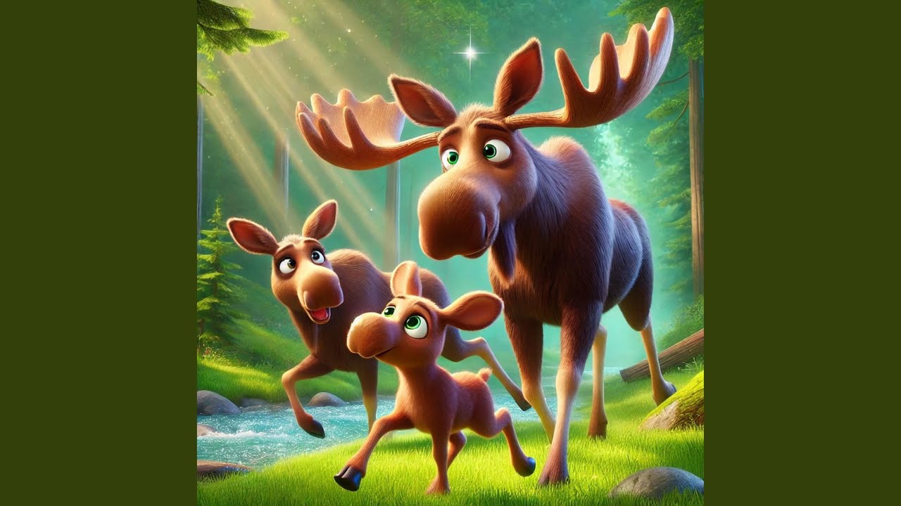 The Moose or Elk (Alces alces) Song for Kids | Nursery Rhymes ...