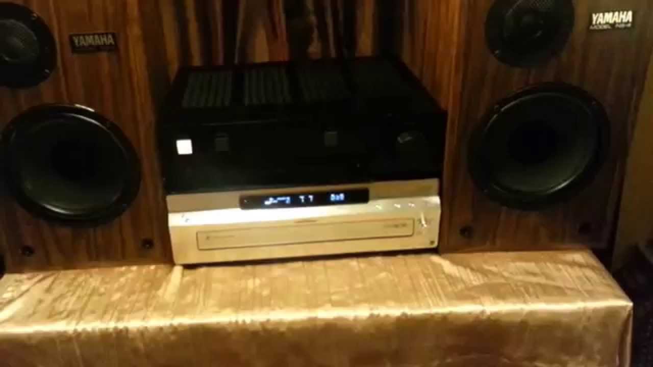 YAMAHA A-1 AMPLIFIER + YAMAHA NS-4 + SONY NC555ES - YouTube