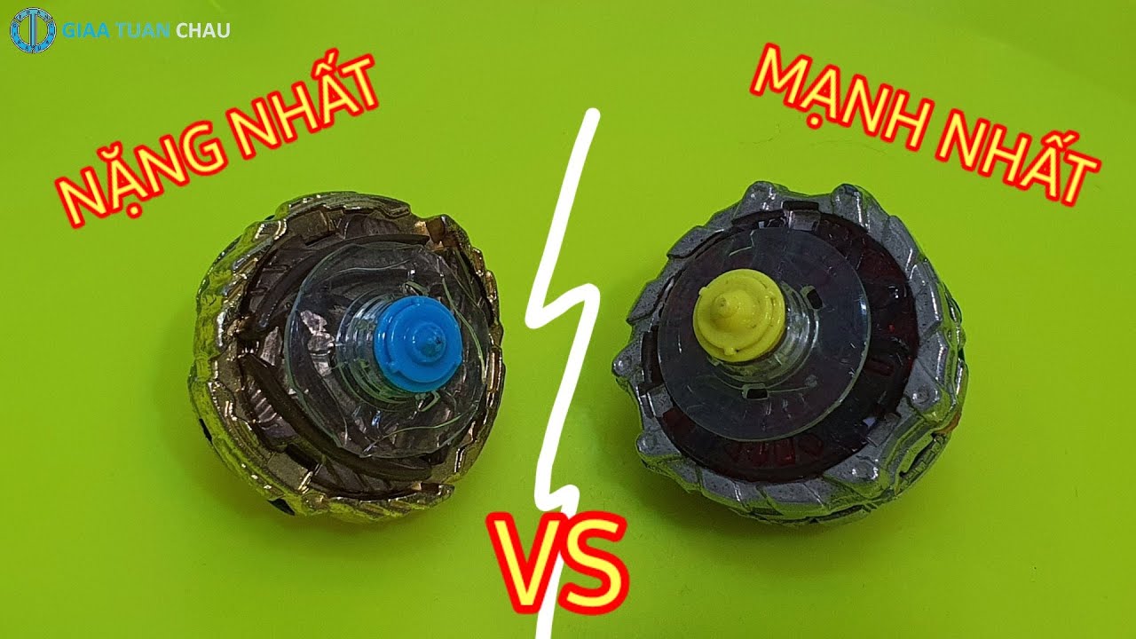 Con quay MẠNH NHẤT đấu với con quay NẶNG NHẤT sẽ như thế nào ??? - YouTube