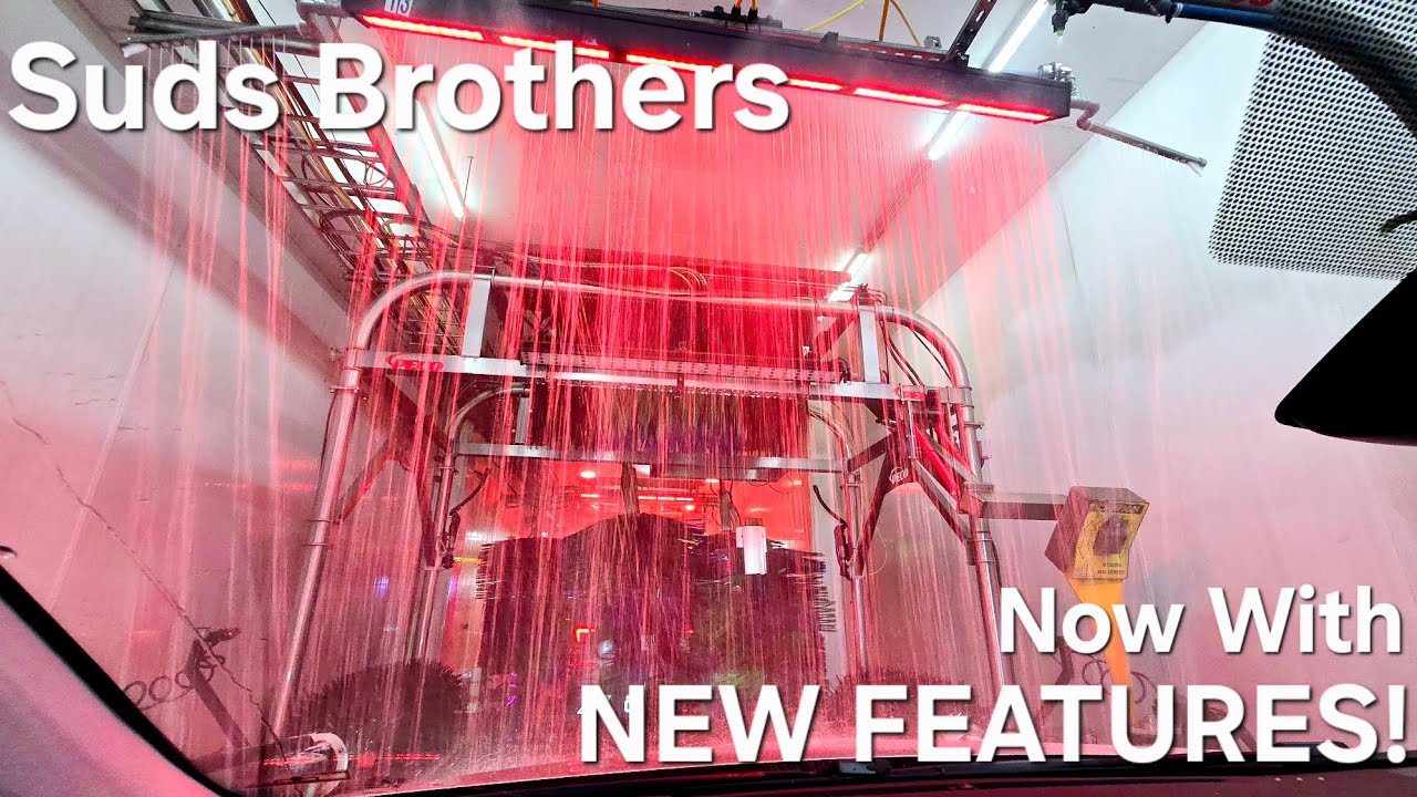 *NEW RAINBAR ARCH* Suds Brothers Express Car Wash - July 2025 - YouTube