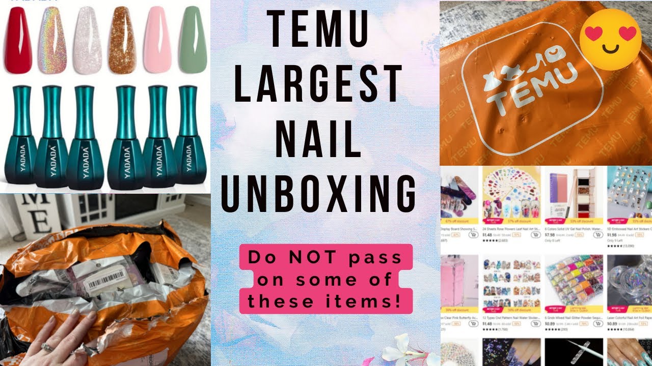 Temu Nail Supplies Huge Haul!!! - YouTube