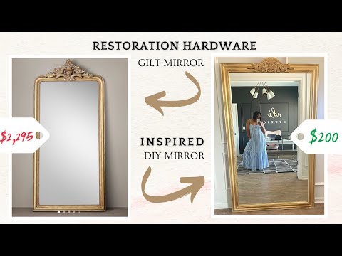 DIY Framed Mirror | Designer Dupe