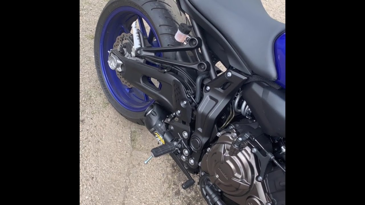 Mt07 Two brothers exhaust - YouTube