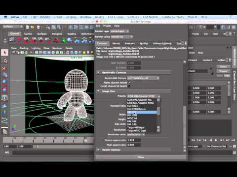 Maya 2011 Render Settings Tutorial - YouTube