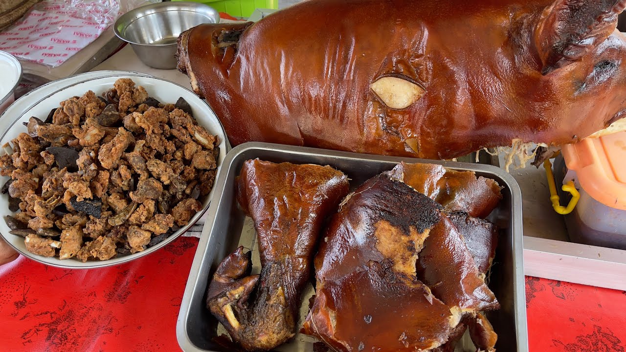 MUKBANG KIKIL JUMBO BABI GULING HARGA TERMURAH !!! - YouTube