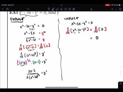 Implicit vs explicit differentiation - YouTube