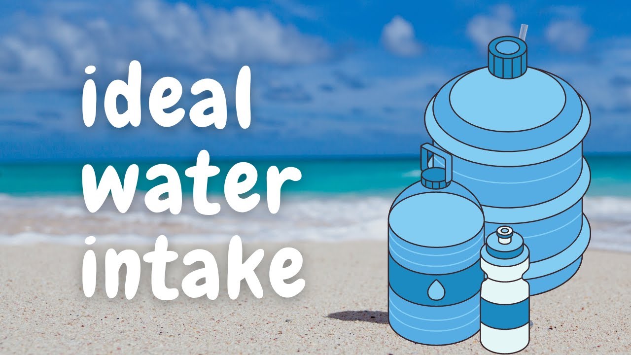 How much water intake is ideal in a day ? - YouTube