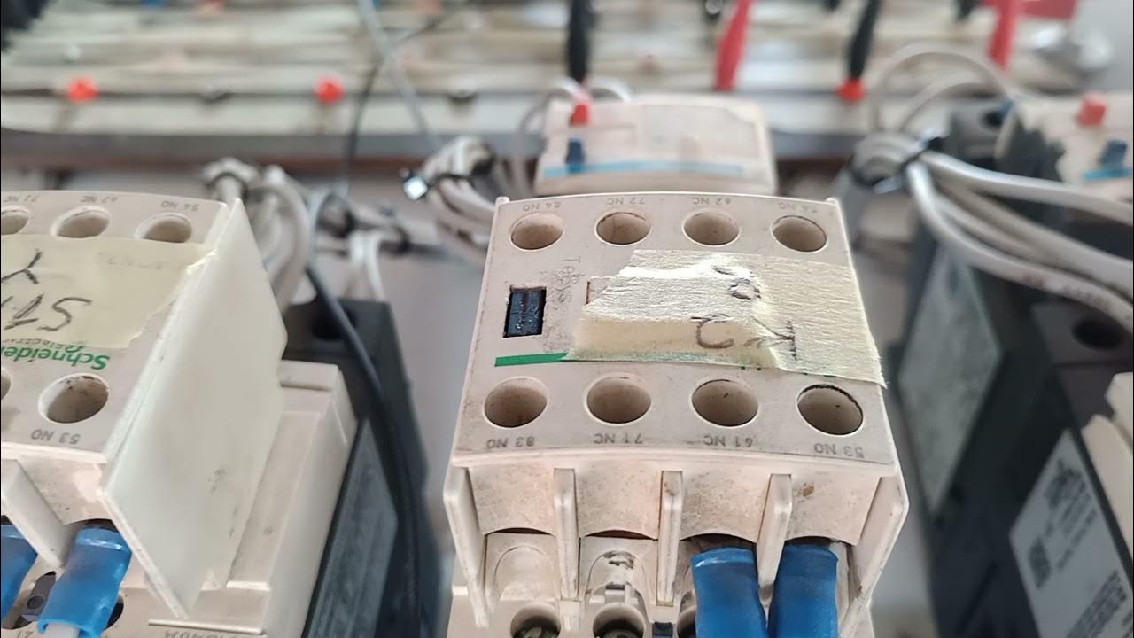 Electrical motor sequence starters control circuit design - YouTube