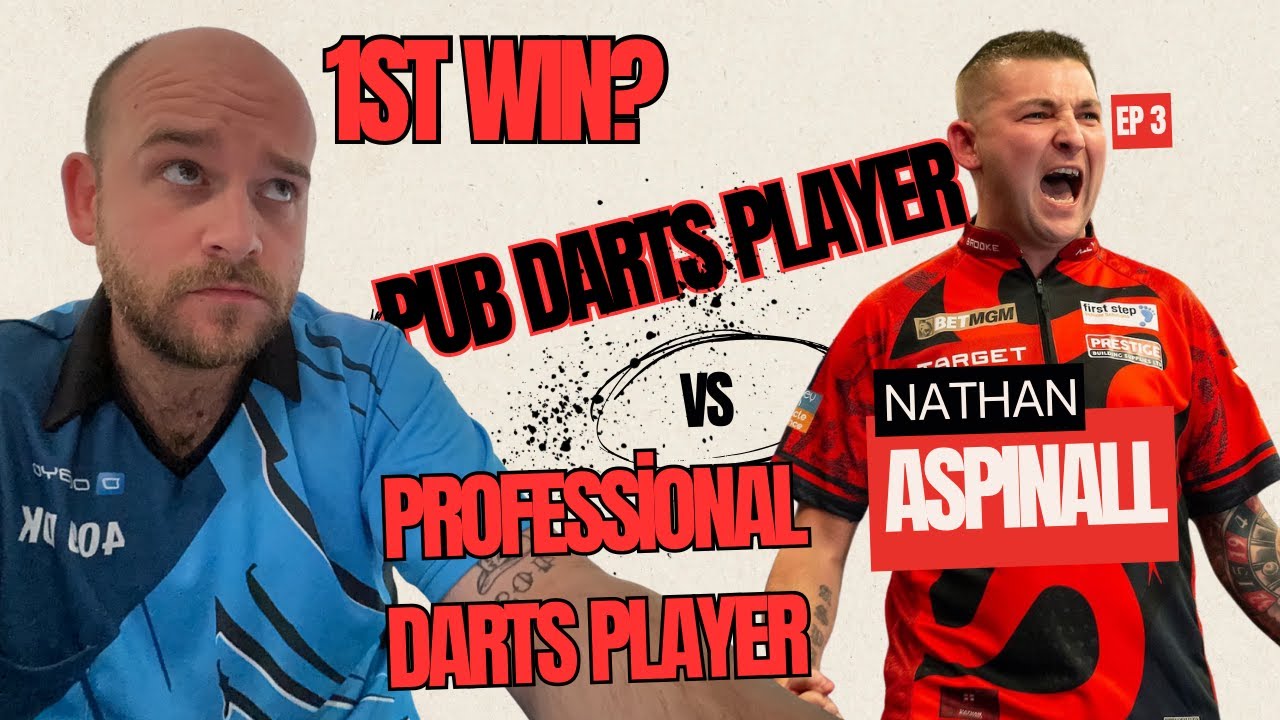 Pub Darts Player VS Professional Darts Player - How to hit a 180 Nathan ...