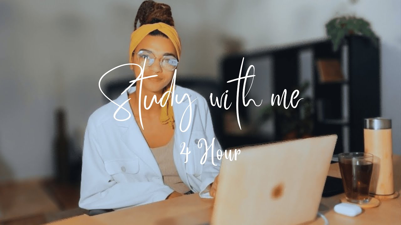Study with me live!| 4 hour| Promodoro method| Background noises- no ...