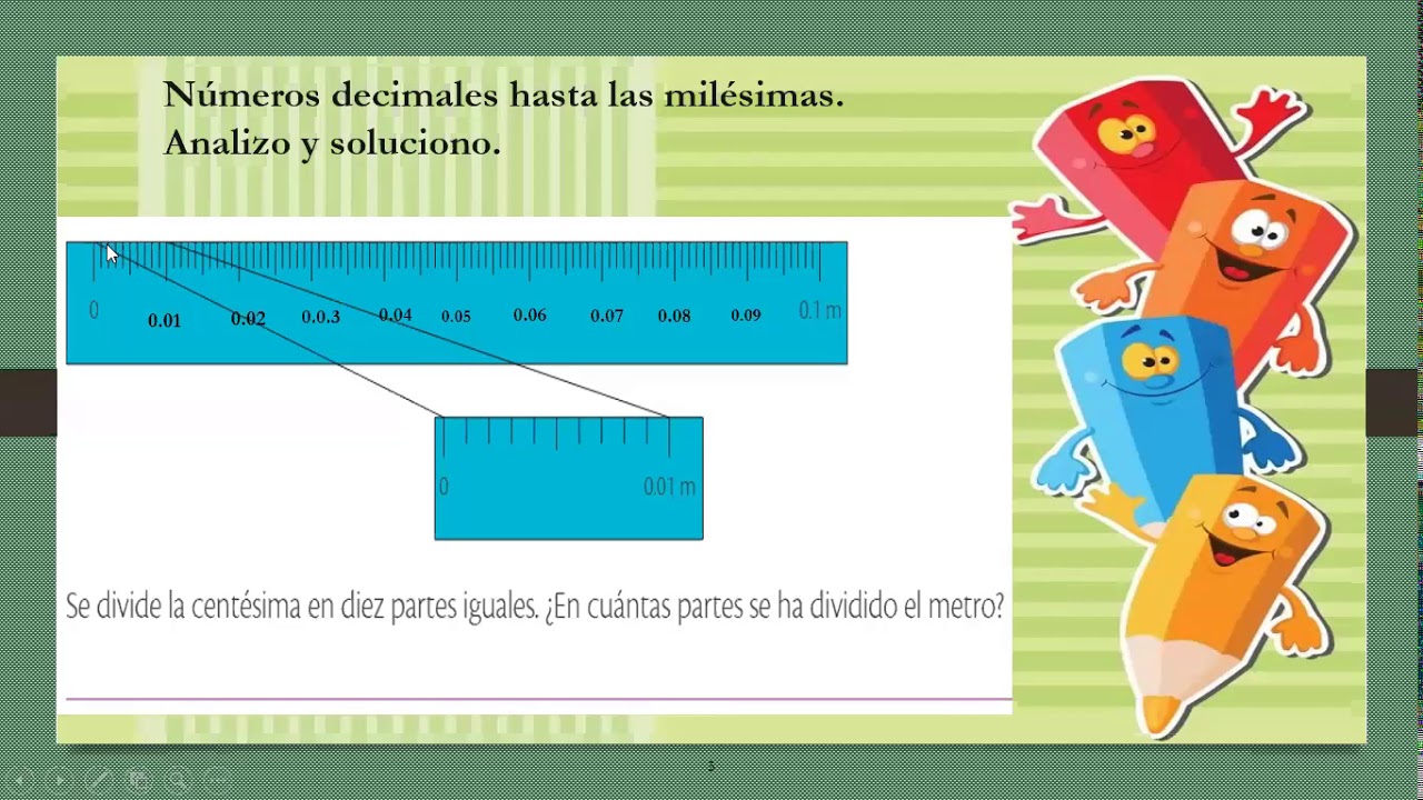 Números decimales hasta las milésimas. - YouTube