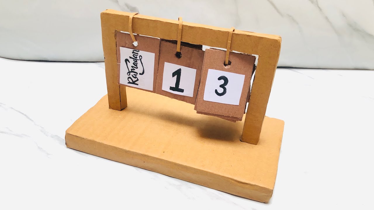 BEST Cardboard Calendar Idea EVER - YouTube
