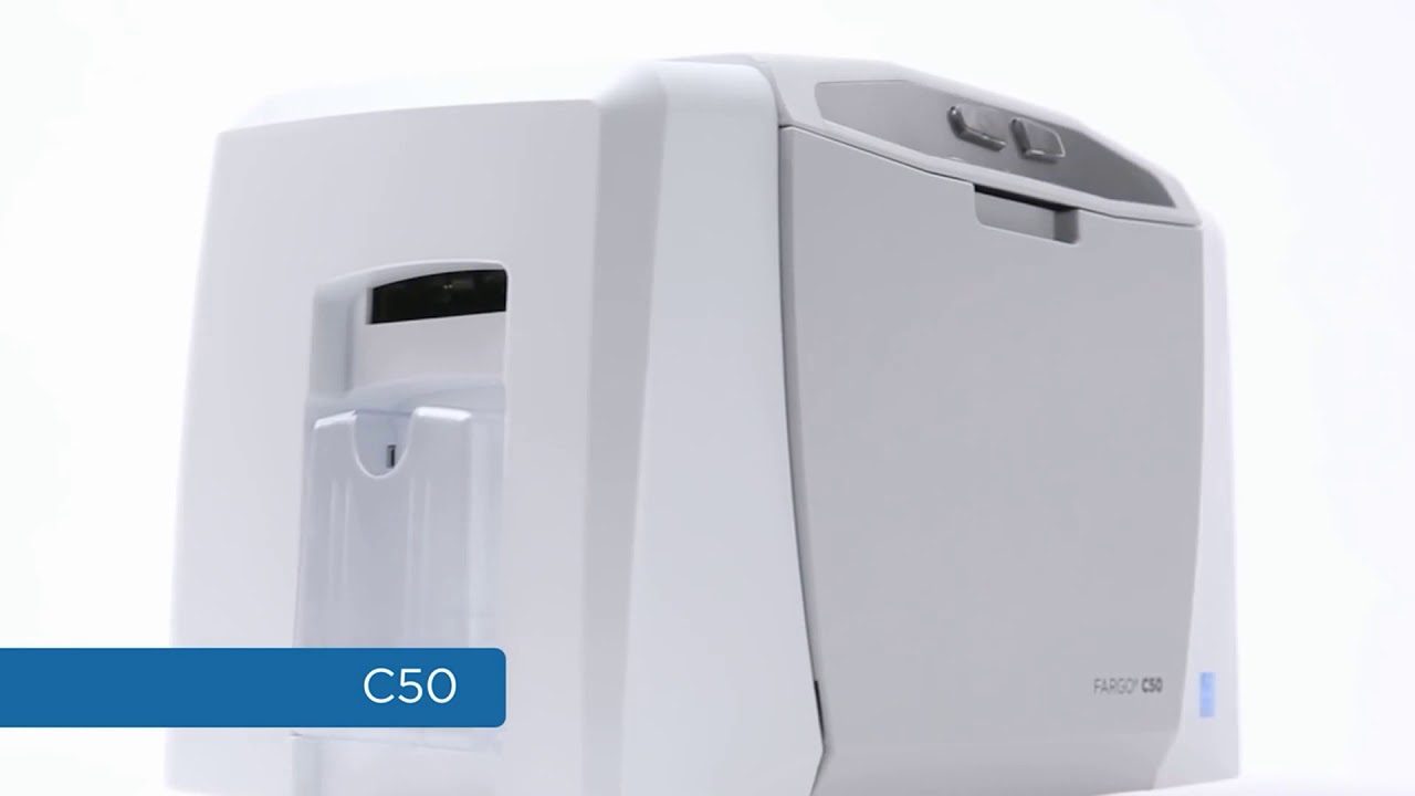 Fargo C50 ID Card Printer - YouTube