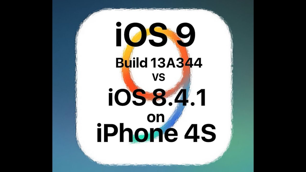 iPhone 4S iOS 9.0 (Build 13A344) vs iOS 8.4.1 (Final) - YouTube