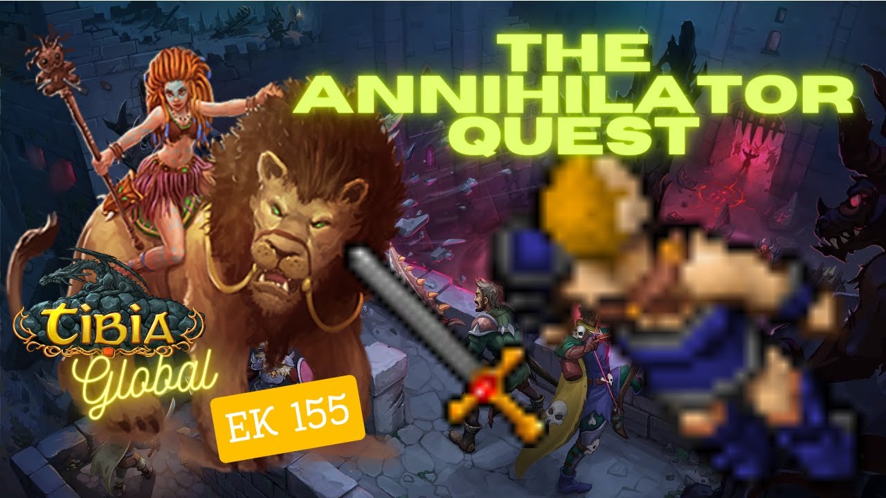 🔴LIVE! TIBIA The Annihilator Quest Key 3700 The Holy Tible EK 155 COLLABRA GLOBAL - YouTube