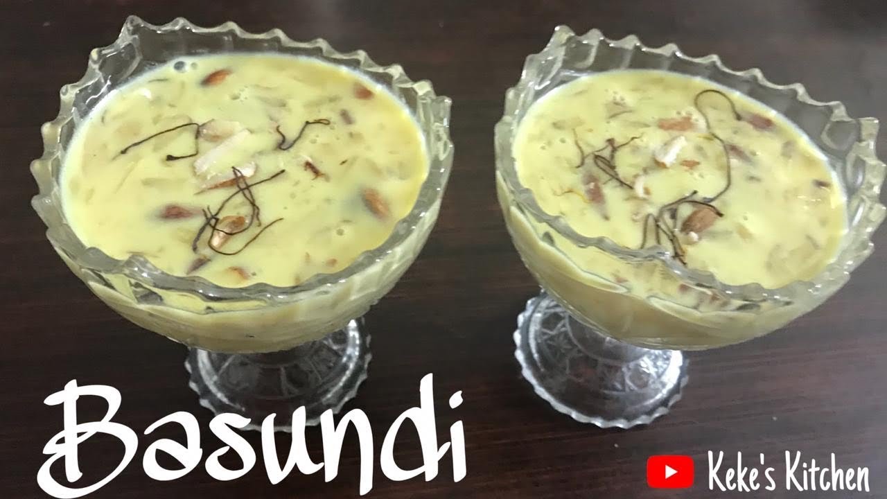 Basundi Recipe - YouTube