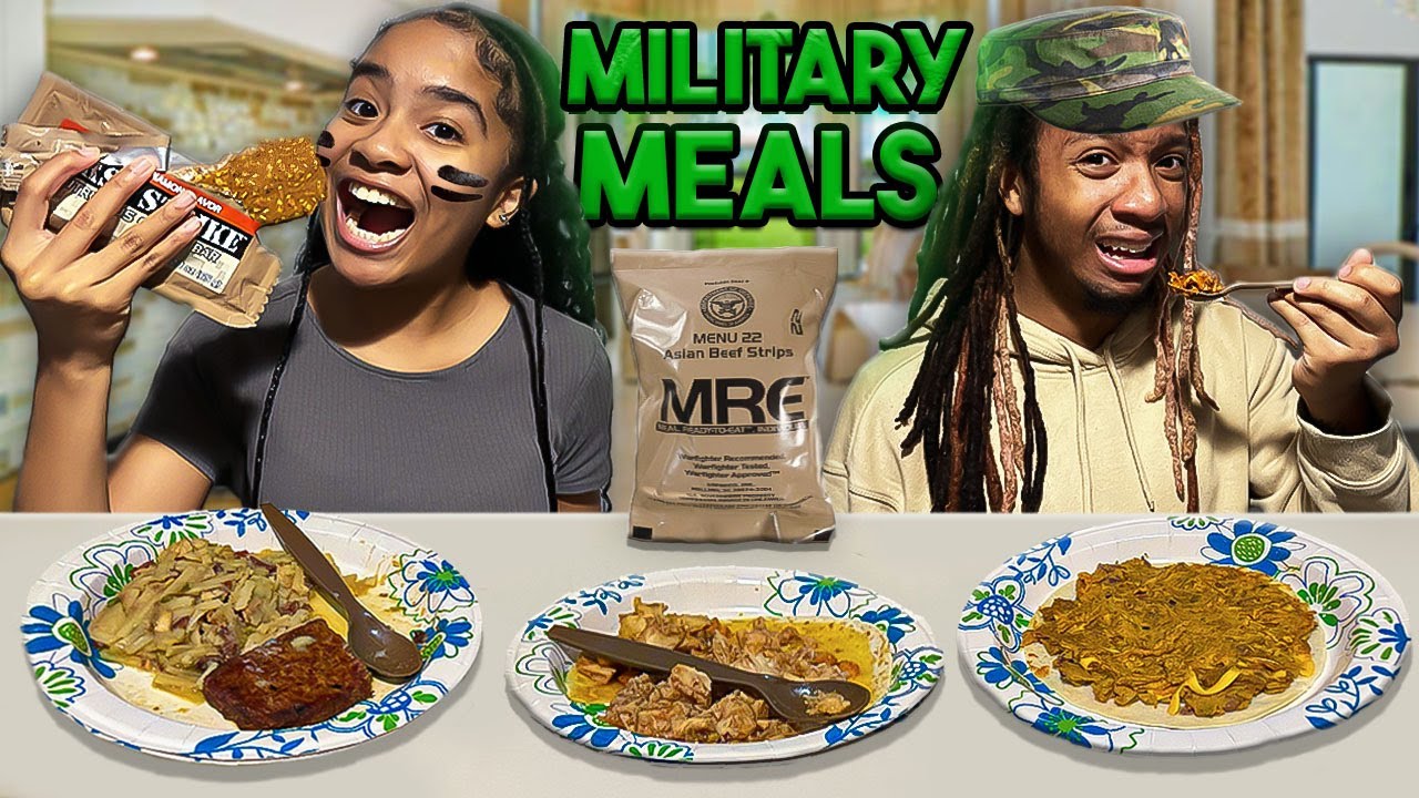EATING MILITARY FOOD FOR 24 HOURS! - YouTube