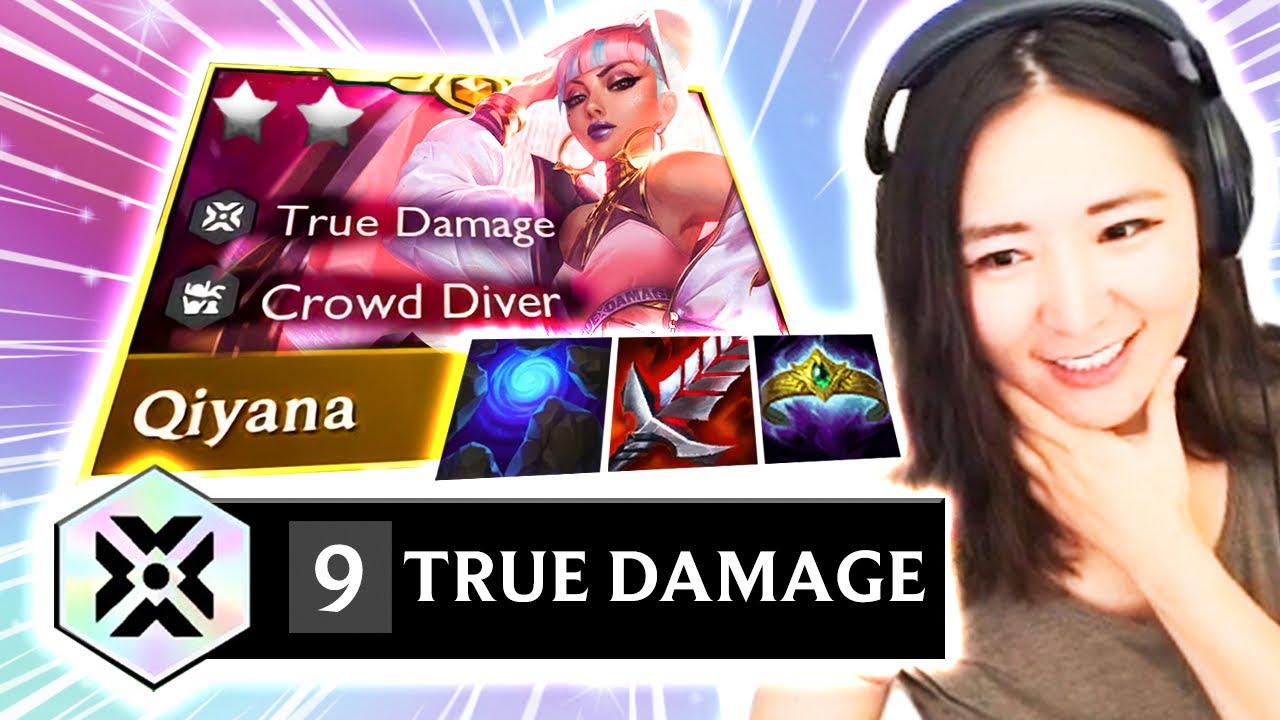 9 TRUE DAMAGE QIYANA DOMINATION | TFT SET 10 - 13.24b - YouTube
