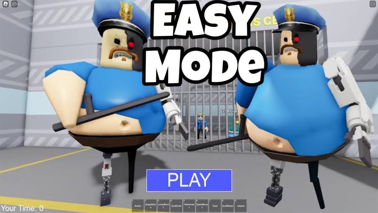 CYBORG Barry’s Prison Run New Scary Obby! Full Walkthrough [4K] #roblox ...