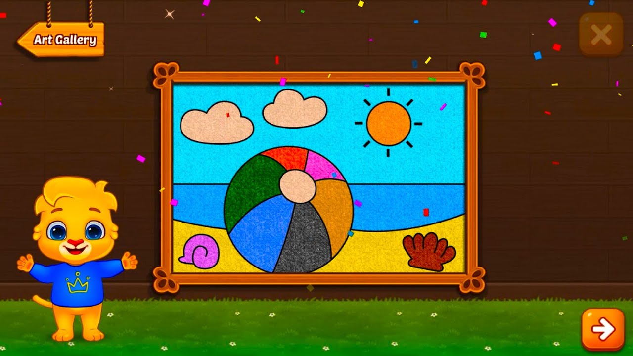 Rainbow Ball Painting - Lucas & Ruby - Babybus Play - YouTube