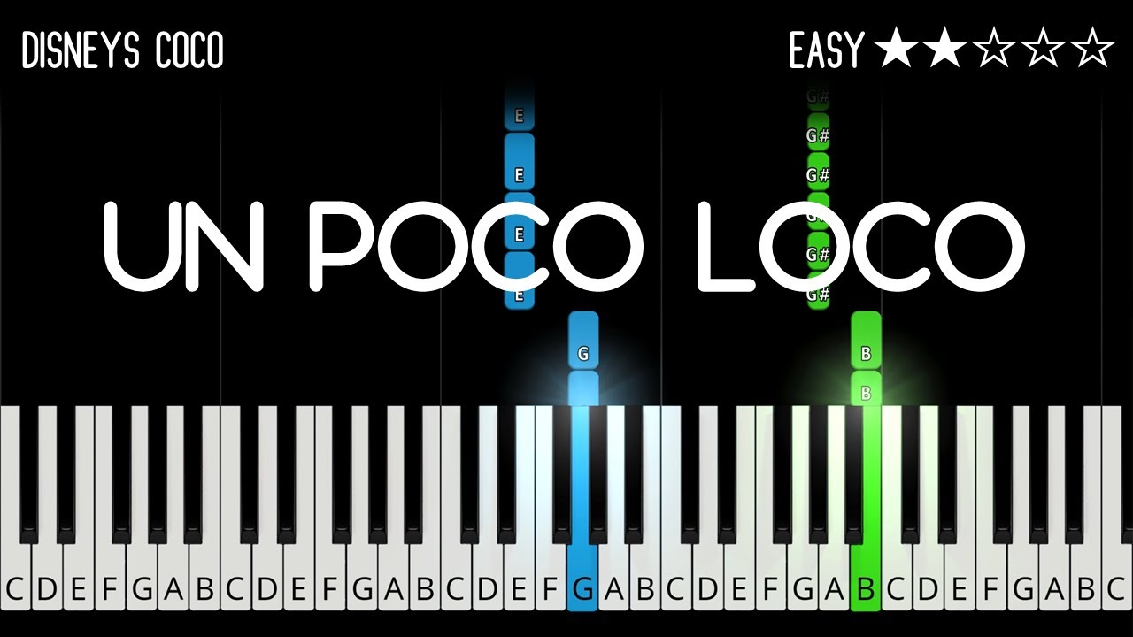 Disney's Coco - Un Poco Loco - EASY Piano Tutorial - YouTube