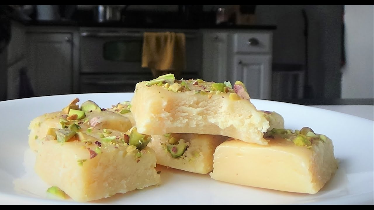 Indian Burfi (Milk Powder Fudge) - YouTube