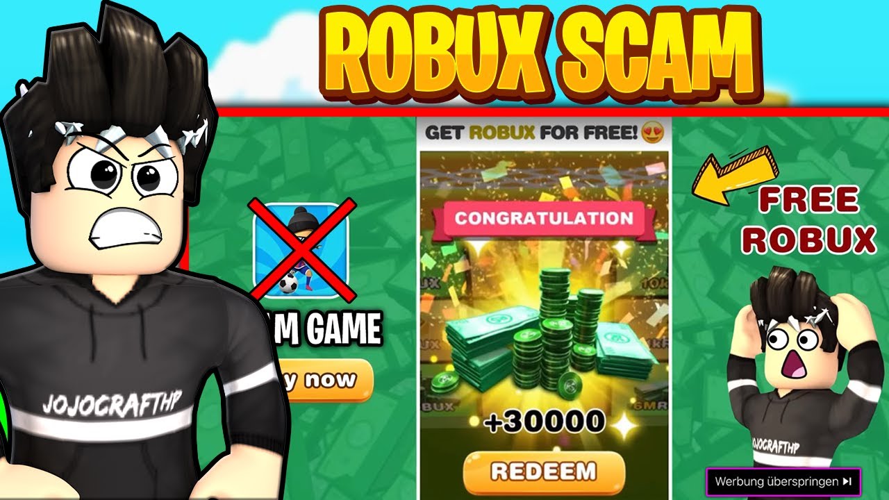 Ich bin in einer ROBUX SCAM WERBUNG auf Youtube?!? - YouTube