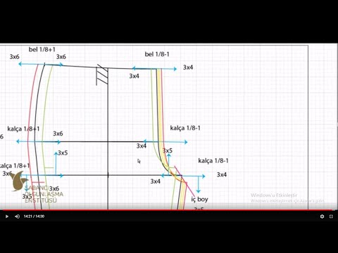 erkek pantolon kalıbı 1 (how to draw men's pants pattern )