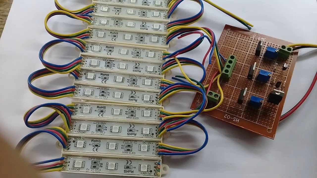 Rgb light system - YouTube