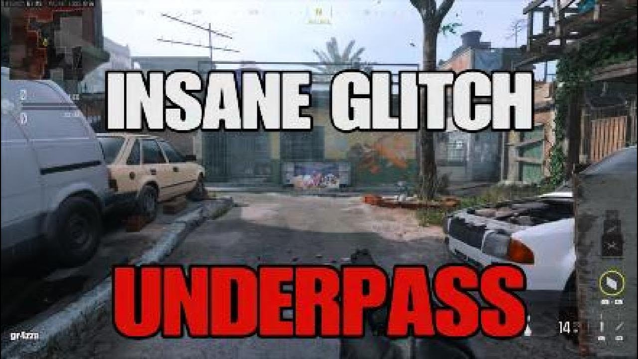 COD MW3 Glitch: On top of and under the map UNDERPASS - YouTube
