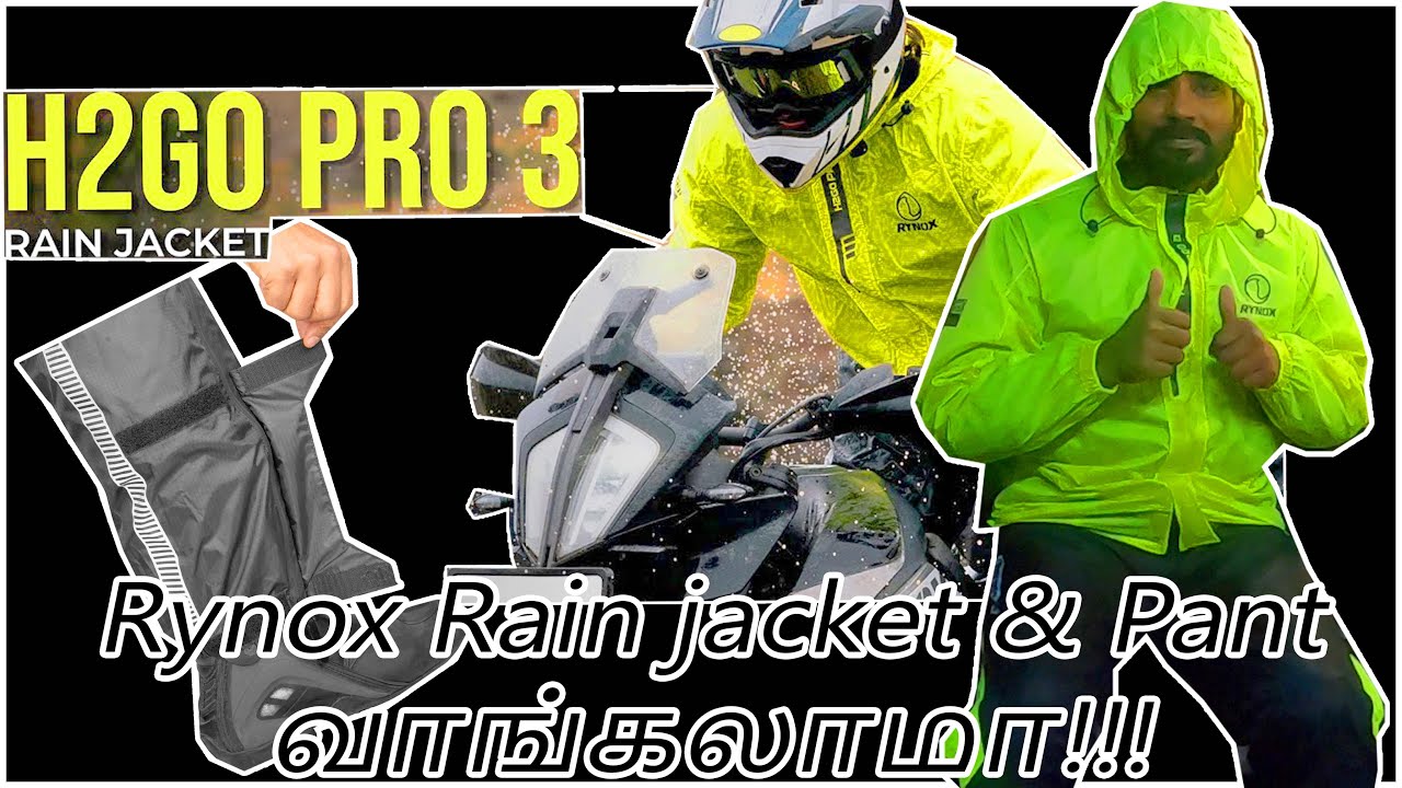 Rynox H2Go Pro 3 Rain Jacket |Tamil Review | RYNOX RAIN JACKET |# ...