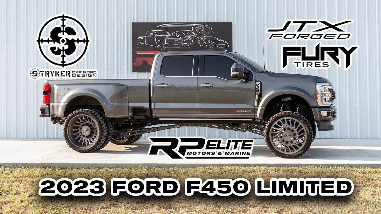 2023 FORD F450 LIMITED! 6" Stryker lift kit, 28” JTX Wheels | The ...