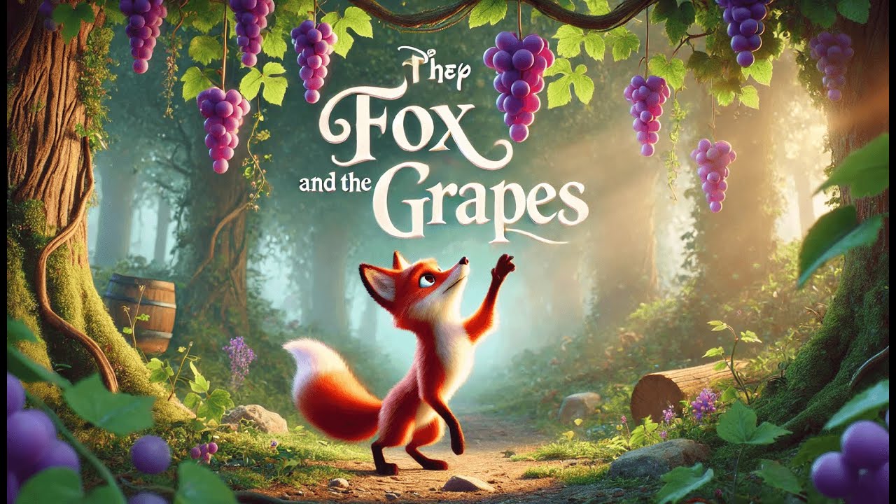 Fox & Grapes - Disney Style 3D Animation | Children's Fable Story - YouTube