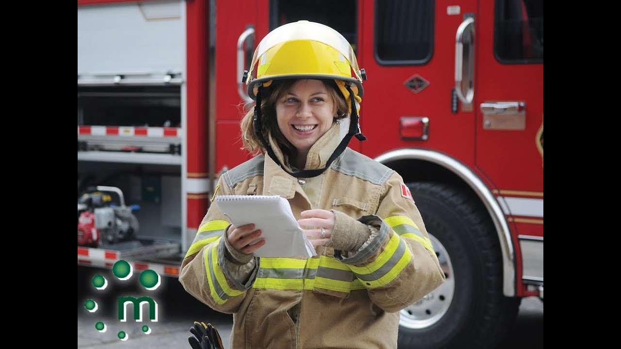 Pickering firefighters put new recruit through the paces - YouTube