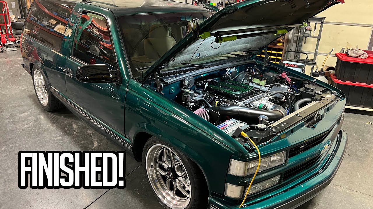 We DID it! First start up! LT4/10SPD swapped 1996 Tahoe. - YouTube