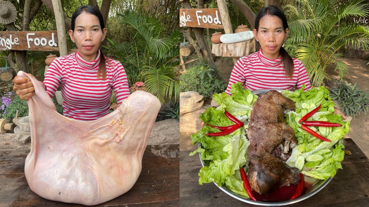 Steamed baby cow and eating delicious | How to cook baby cow - YouTube