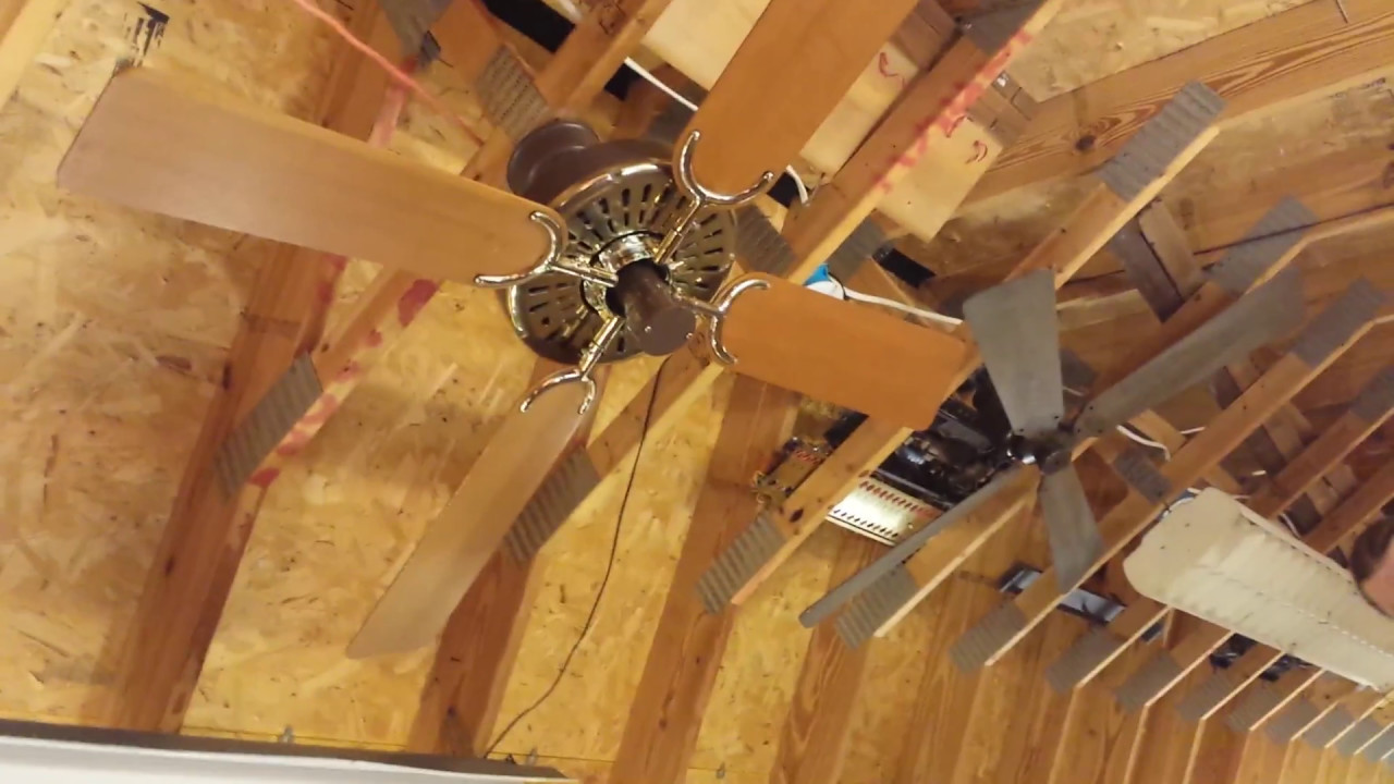 Litex (Classic Fan Co?) L52BRB Oil Bath Ceiling Fan with Adaptair - YouTube