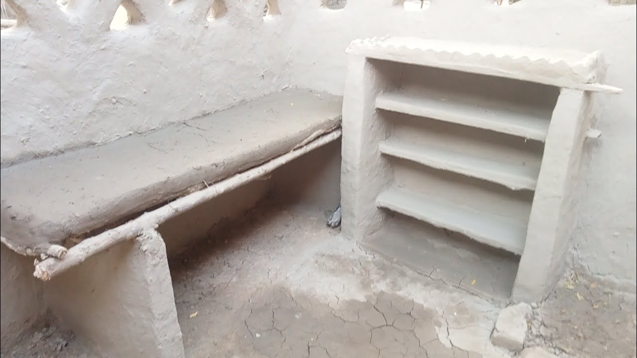 Clay shelf for our new mud kitchen - YouTube