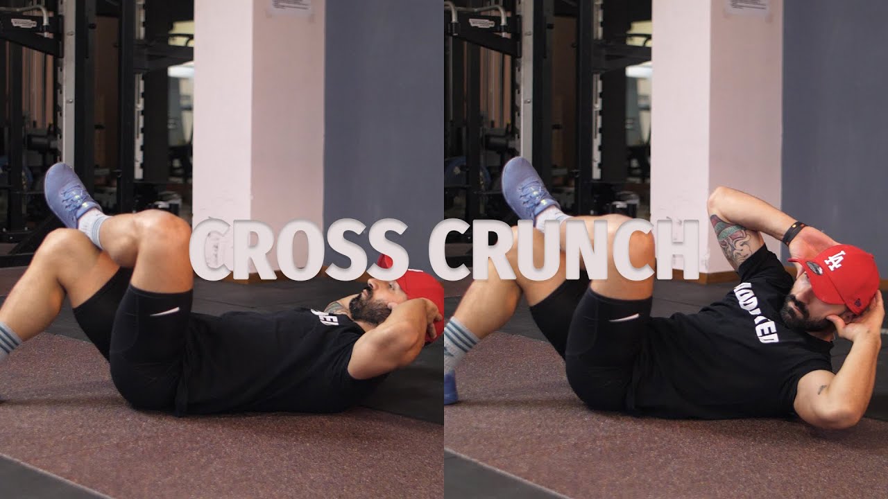 Cross crunch - YouTube