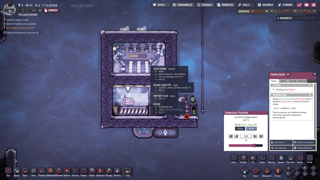 [ONI] Tepidizer Powered Steam Turbine - YouTube